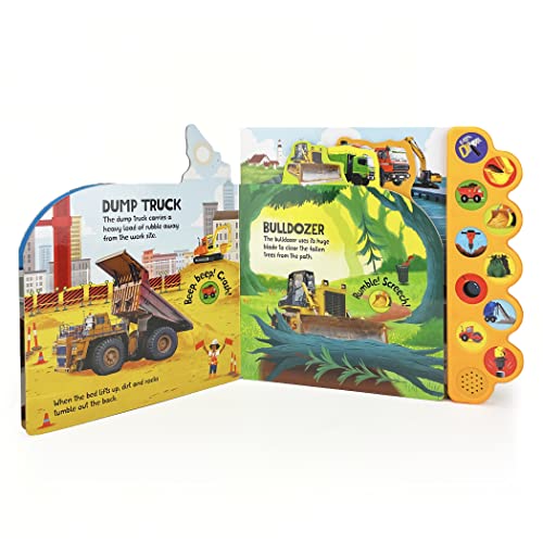 Dig It! Dump It! Build It! 10-Button Sound Book for Little Construction Lovers, Ages 2-7