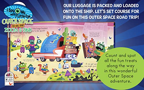 Outer Space Road Trip Zoom & Find - I Spy With My Little Eye Kids Search, Find, and Seek Activity Book, Ages 3-8