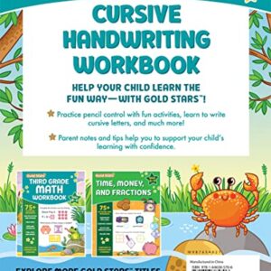 Cursive Handwriting Workbook for Kids Ages 8-12: 75+ Activities Including Lowercase and Capital Letter Cursive Writing, Letter Connections, and Penmanship (Gold Stars Series)