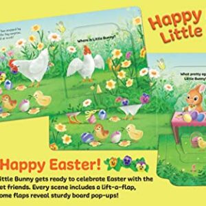 Happy Easter, Little Bunny Lift-a-Flap & Pop-Up Surprise Children's Board Book, Ages 2-6