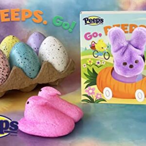 Go, Peeps, Go! Peeps Finger Puppet Board Book Easter Basket Gifts or Stuffer for Baby or Toddlers