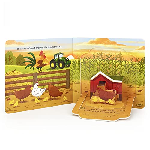 John Deere Kids Good Night Tractor on the Farm: Deluxe Lift-a-Flap & Pop-Up Surprise Board Book, Ages 2-6