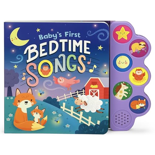 Baby's First Bedtime Songs (Interactive Children's Song Book with 6 Sing-Along Tunes)