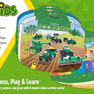 John Deere Kids Early Learning Activity Tablet - Read, Play, Press & Learn Electronic Activity Pad Reader With Removable Cards for Toddlers, ... & Answer Activity Desk (Press, Play & Learn)