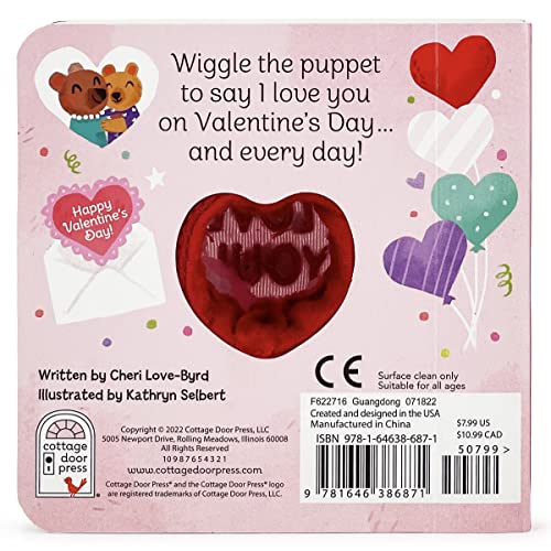 My Little Valentine Finger Puppet Valentines Board Book Ages 0-4