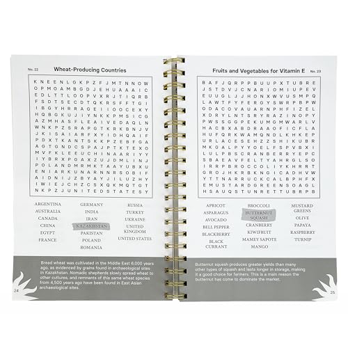 Smithsonian Word Search Gardens & Plants - Beautiful Botanicals Spiral-Bound Puzzle Multi-Level Word Search Book for Adults Including More Than 200 Puzzles (Brain Busters)