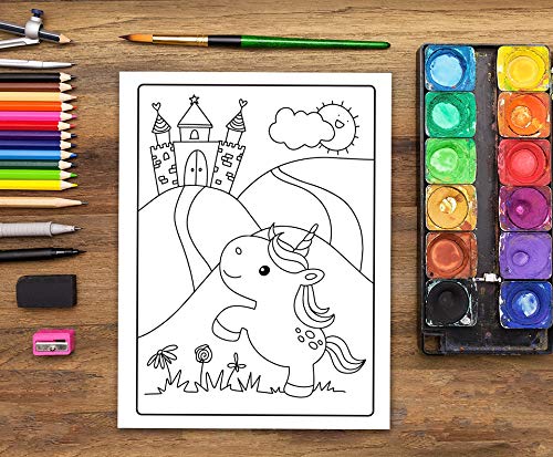 Unicorn Coloring Book: Ages 4-9