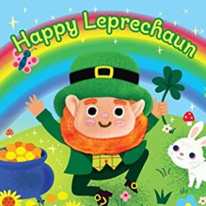 Happy Leprechaun Finger Puppet Plush St. Patrick's Day Board Book Ages 0-4 (Finger Puppet Board Book)