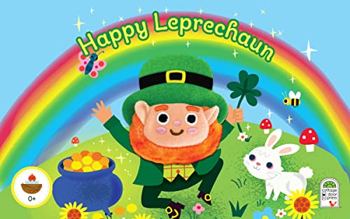 Happy Leprechaun Finger Puppet Plush St. Patrick's Day Board Book Ages 0-4 (Finger Puppet Board Book)