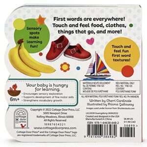 Touch & Feel First Words: Baby & Toddler Touch and Feel Sensory Board Book