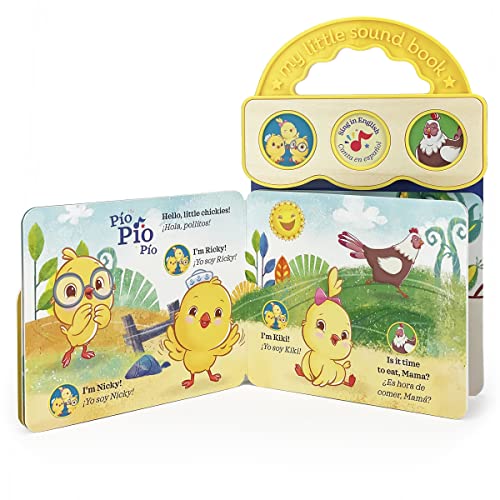 Canticos Little Chickies / Los Pollitos - Bilingual / Bilingüe 3-Button Sound Board Book for Babies and Toddlers (English and Spanish Edition)