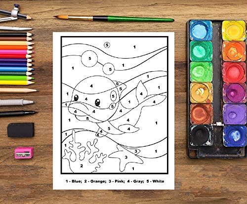 Color by Number for Kids: Activity Book