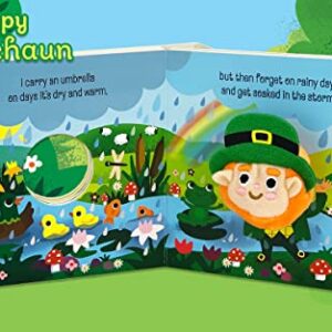 Happy Leprechaun Finger Puppet Plush St. Patrick's Day Board Book Ages 0-4 (Finger Puppet Board Book)