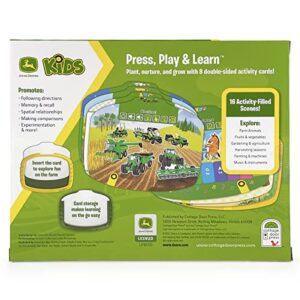 John Deere Kids Early Learning Activity Tablet - Read, Play, Press & Learn Electronic Activity Pad Reader With Removable Cards for Toddlers, ... & Answer Activity Desk (Press, Play & Learn)