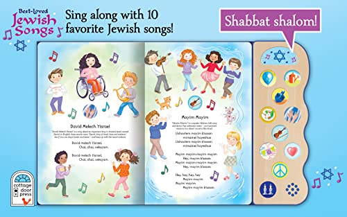 Best-Loved Jewish Songs for Hanukkah, Passover, Shabbat, Rosh Hashanah, Yom Kippur, Sukkot, Purim And More. A Children's Sound Book for Kids