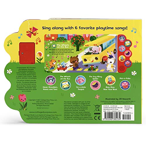 Playtime Songs - Interactive Children's Song Book with 6 Sing-Along Tunes