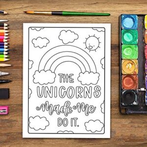 Unicorn Coloring Book: Ages 4-9