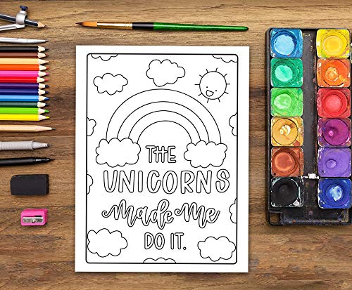 Unicorn Coloring Book: Ages 4-9