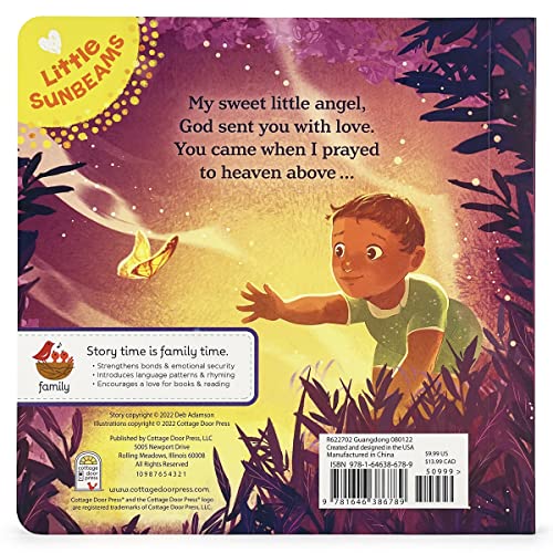 God Sent You With Love Children's Picture Board Book: A Story of Unconditional Love - Perfect for baby showers, baptisms, birthday and holiday gifts, ... a rainbow baby, and more (Little Sunbeams)