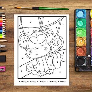 Color by Number for Kids: Activity Book