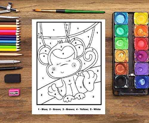 Color by Number for Kids: Activity Book