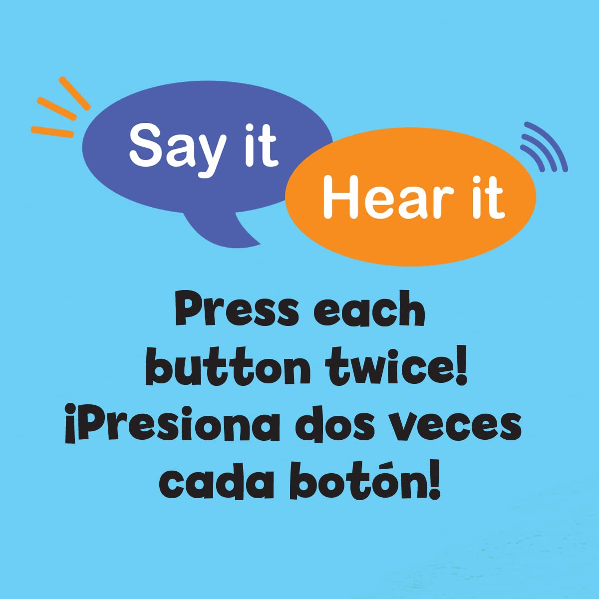 Let's Go! ¡Vámonos! English & Spanish First Words Bilingual Sound Book for Children and Preschoolers: Early Learning Practice Dual Language (Say It, Hear It) (English and Spanish Edition)