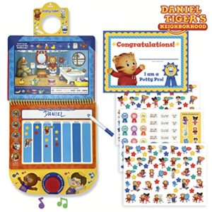 daniel tiger potty training reward chart, potty time with daniel! workbook includes stories, activities, stickers, and sound button! (daniel tiger's neighborhood)