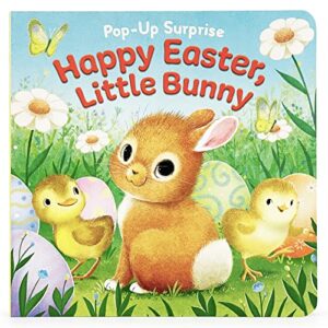 happy easter, little bunny lift-a-flap & pop-up surprise children's board book, ages 2-6