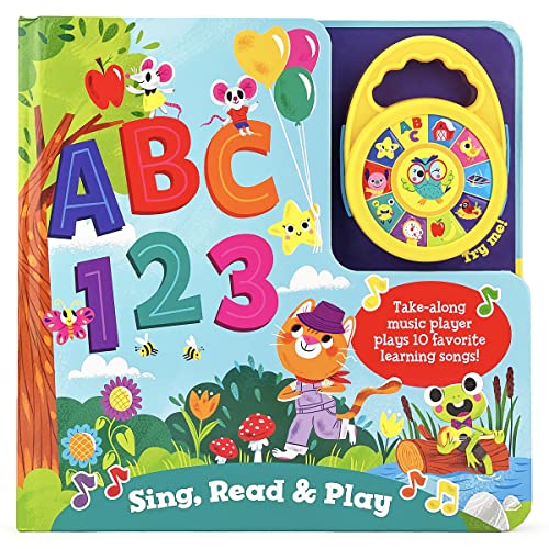 ABC 123 Sing, Read & Play - Children's Deluxe Music Player Toy and Board Book Set, Ages 1-5