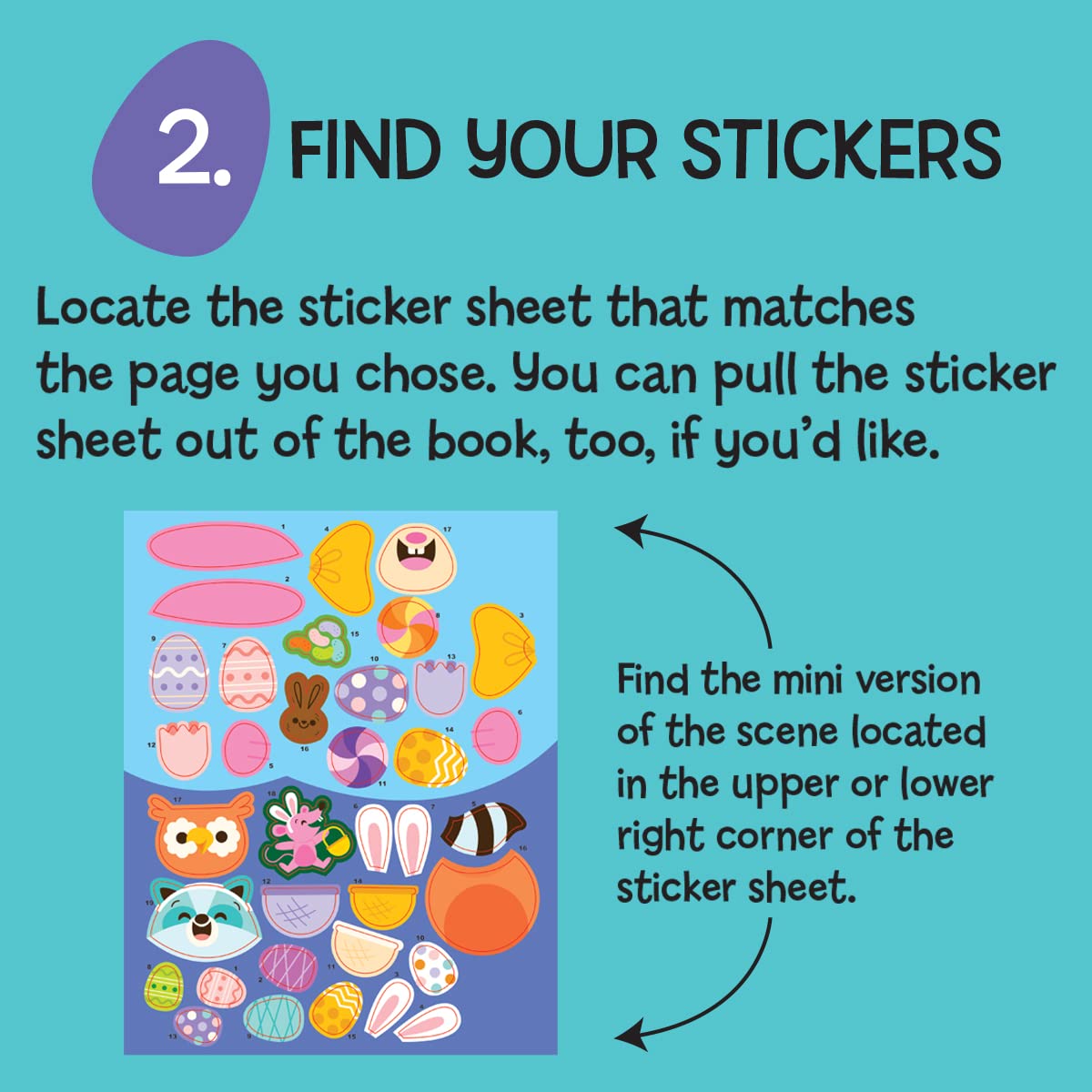 Funny Easter Bunny - My Very First Sticker by Number Activity Book for Kids, Includes Pull-Out Pages and 300 Stickers, Toddlers and Kids