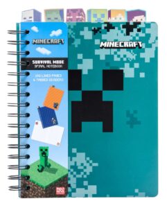 minecraft: survival mode spiral notebook (gaming)