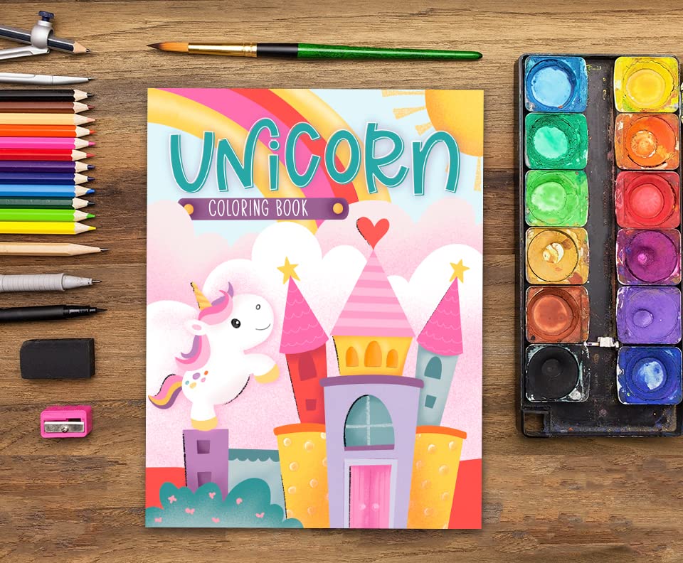 Unicorn Coloring Book: Ages 4-9