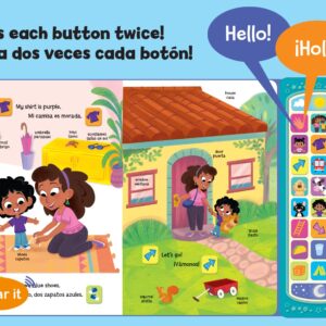 Let's Go! ¡Vámonos! English & Spanish First Words Bilingual Sound Book for Children and Preschoolers: Early Learning Practice Dual Language (Say It, Hear It) (English and Spanish Edition)