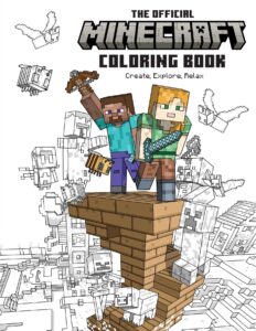 the official minecraft coloring book: create, explore, relax!: colorful storytelling for advanced artists (gaming)