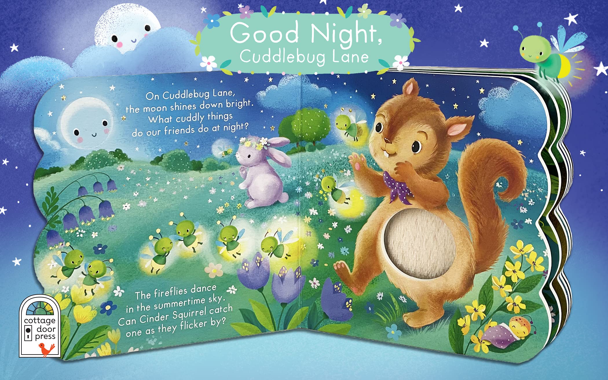 Touch & Feel: Good Night, Cuddlebug Lane: Baby & Toddler Touch and Feel Sensory Board Book