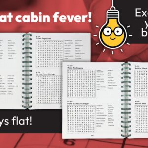 Cabin Fever Word Search Puzzles: Multi-Level Spiral-Bound Puzzle Word Search Book for Adults Including More Than 450 Variety Puzzles (Part of the Brain Busters Puzzle Collection)