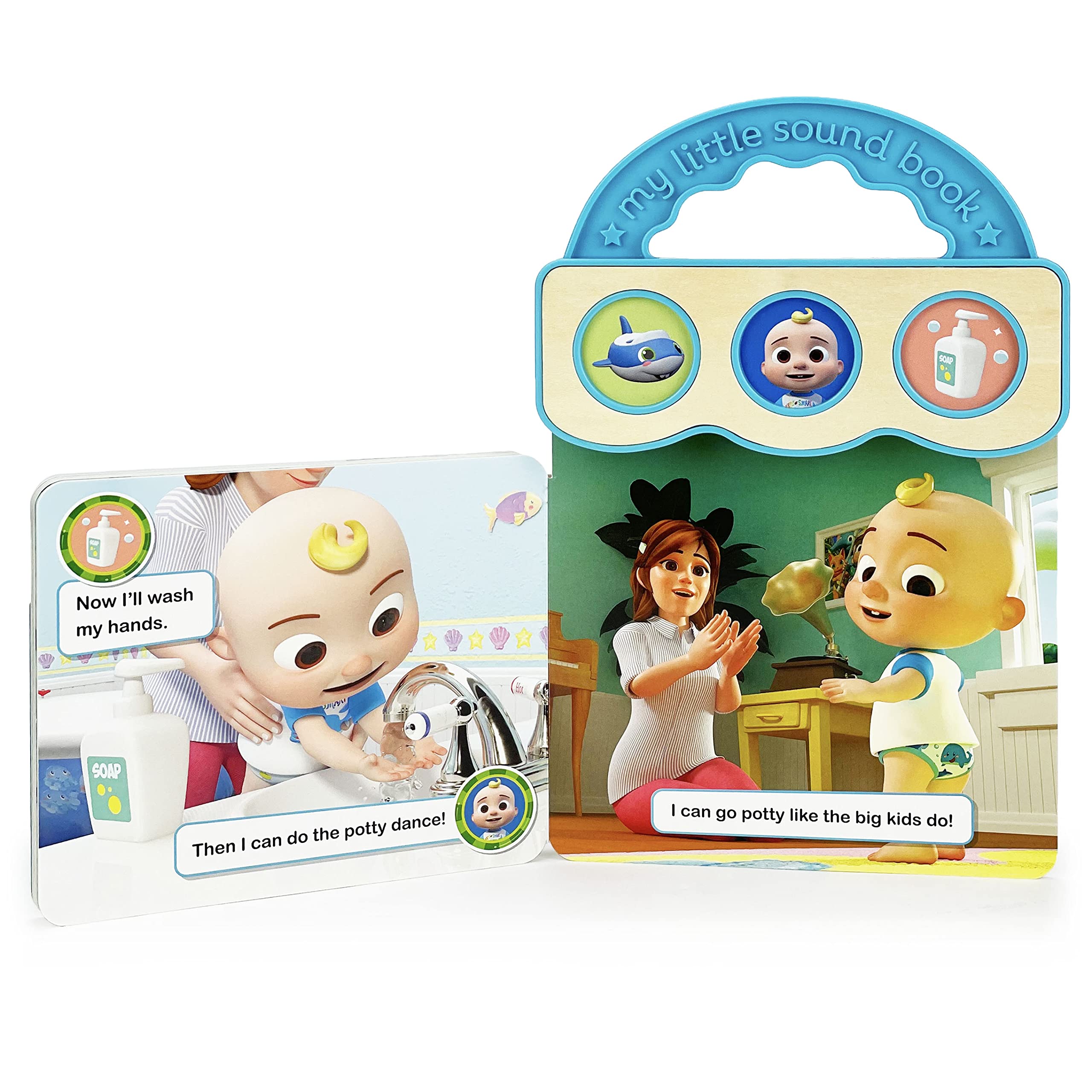 Cocomelon JJ's Potty Time 3-Button Potty Training Sound Board Book