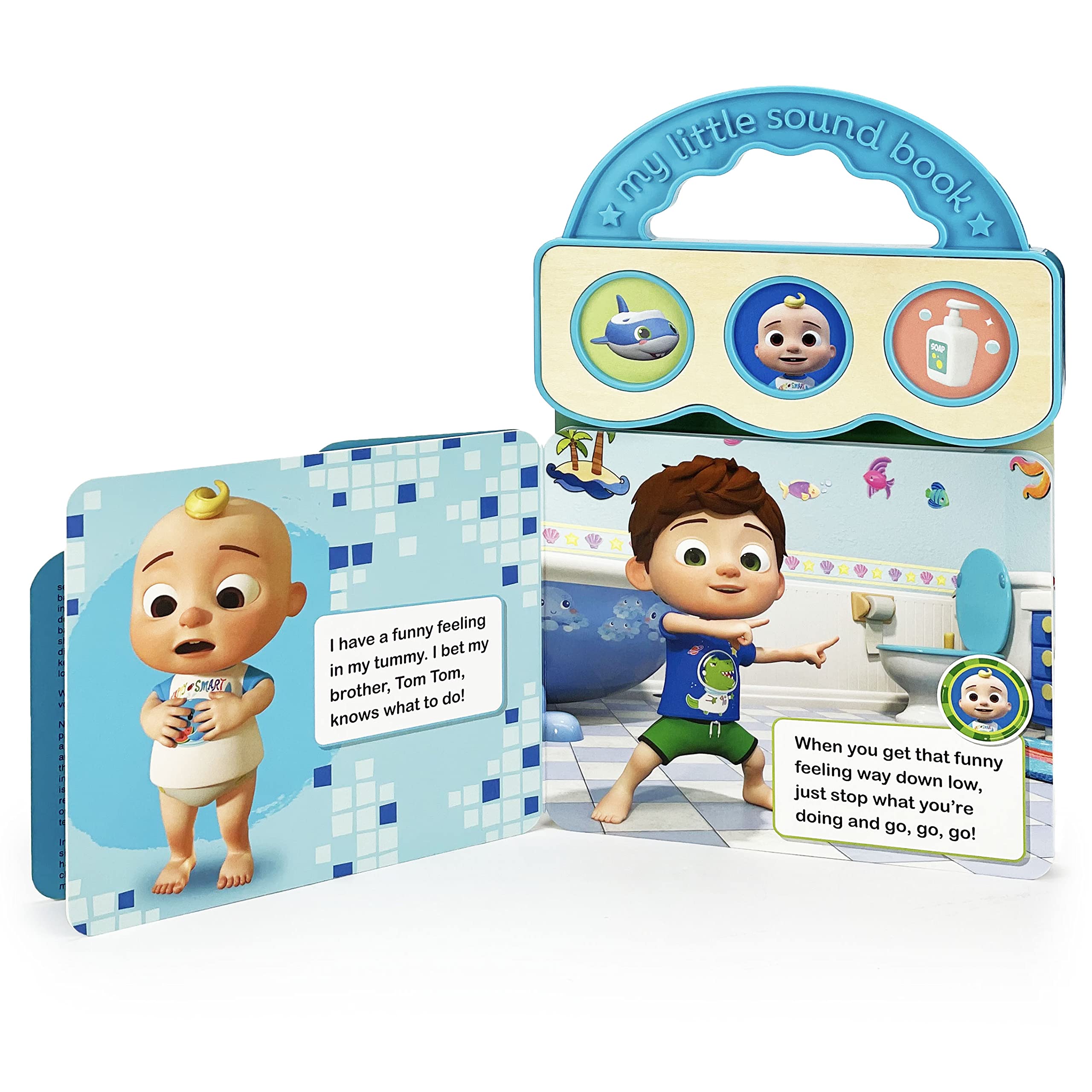 Cocomelon JJ's Potty Time 3-Button Potty Training Sound Board Book