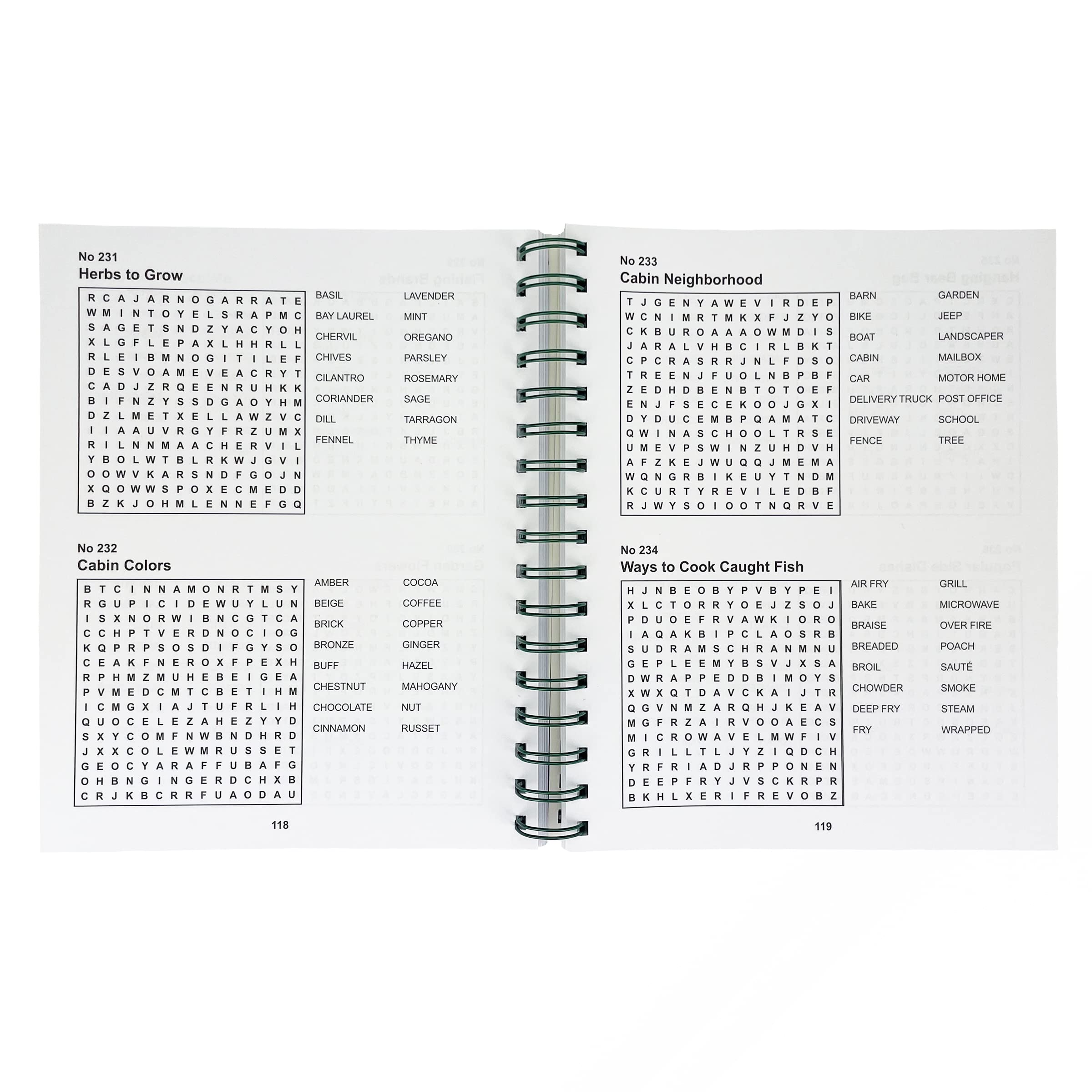 Cabin Fever Word Search Puzzles: Multi-Level Spiral-Bound Puzzle Word Search Book for Adults Including More Than 450 Variety Puzzles (Part of the Brain Busters Puzzle Collection)