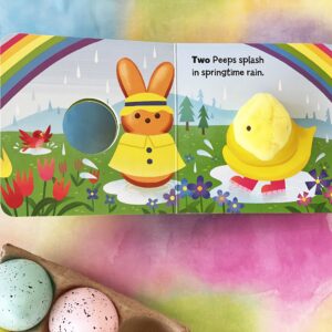 One, Two, PEEP! Peeps Finger Puppet Board Book Easter Basket Gifts or Stuffer Ages 0-3