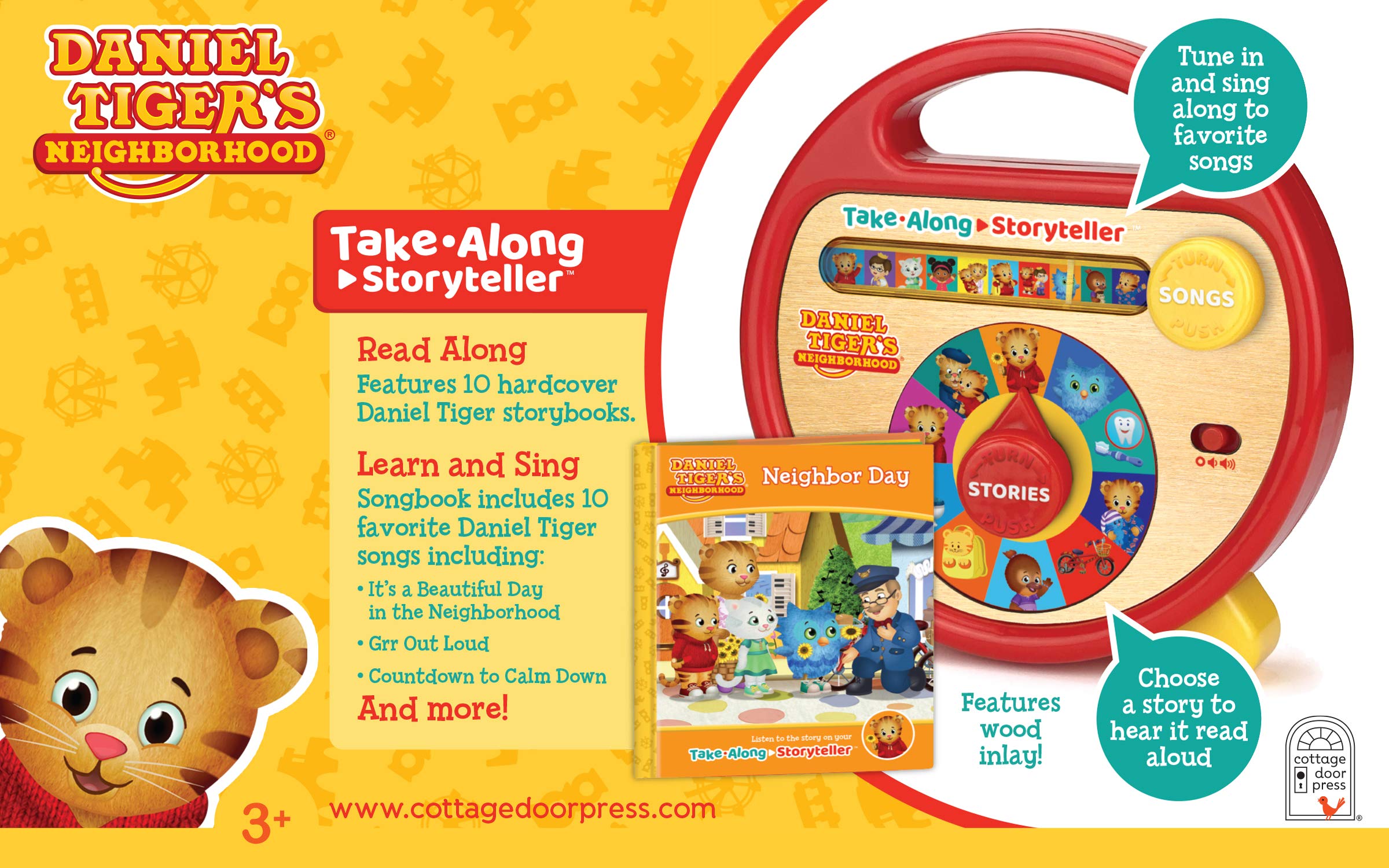 Daniel Tiger's Neighborhood Interactive Electronic Take Along Storyteller with 11 books (Daniel Tiger's Neighborhood Children's Interactive Story and Song Carry Along Player With Books)