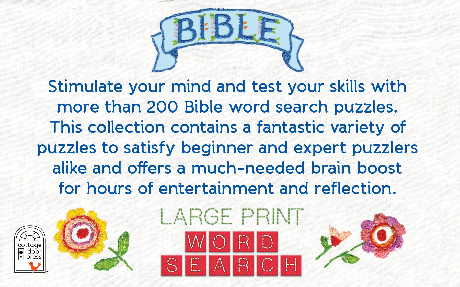 Large Print Bible Word Search Puzzle Book: Over 200 Puzzles to Complete with Solutions - Include Spiral Bound / Lay Flat Design and Large to ... for Inspirational Word Finds (Brain Busters)