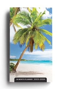 tropical beaches - 2023 - 2024: 28-month planner - 2 year pocket calendar