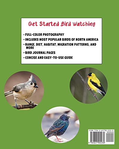 Bird Watch Book for Kids: Introduction to Bird Watching, Colorful Guide to 25 Popular Backyard Birds, and Journal Pages