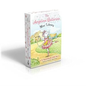 the angelina ballerina mini library (boxed set): meet angelina ballerina; angelina loves; angelina ballerina at ballet school; angelina ballerina dresses up