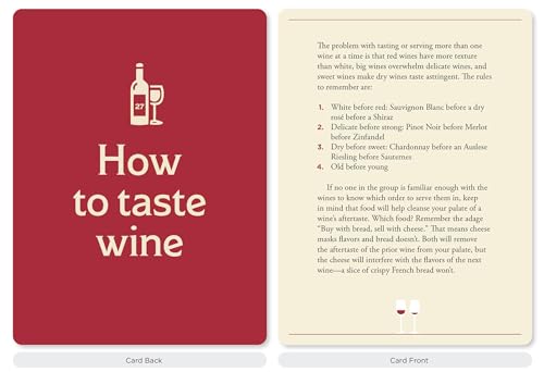 The Wine Lover's Card Deck: 50 Cards for Selecting, Tasting, and Pairing