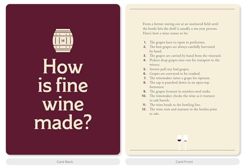 The Wine Lover's Card Deck: 50 Cards for Selecting, Tasting, and Pairing