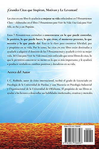 365 Citas para Vivir Su Vida: Palabras Sabias, Poderosas, Inspiradoras y Transformadoras de Vida para Iluminar Sus Días (Domine Su Mente, Transforme Su Vida) (Spanish Edition)