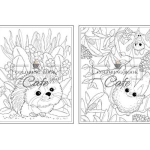 Baby Animals Coloring Book: An Adult Coloring Book Featuring Super Cute and Adorable Baby Woodland Animals for Stress Relief and Relaxation Vol. I