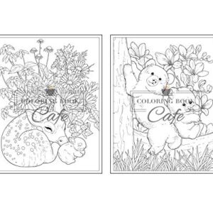 Baby Animals Coloring Book: An Adult Coloring Book Featuring Super Cute and Adorable Baby Woodland Animals for Stress Relief and Relaxation Vol. I